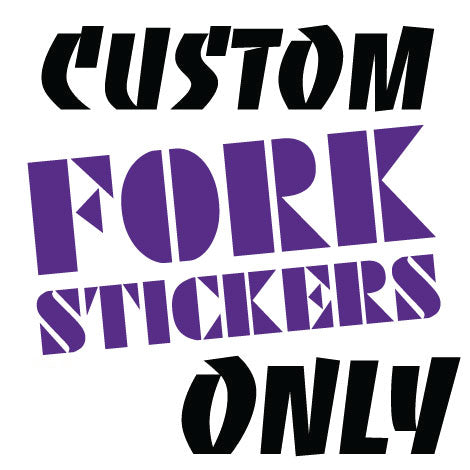 ROS Custom Reflective Fork Stickers ONLY – Ride Out Supply